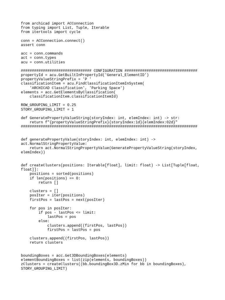 Parking Space Routine Archicad | PDF | Computer Programming | Software Engineering