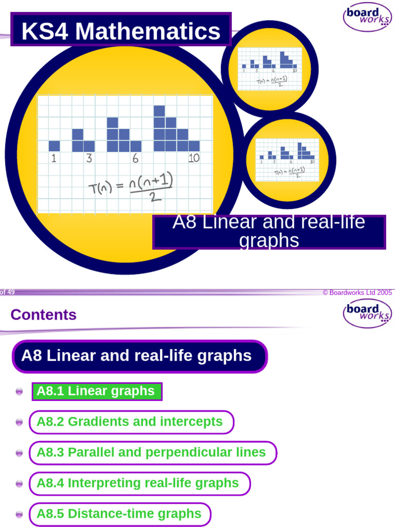 A8 Linear and Real Life Graphs | PDF