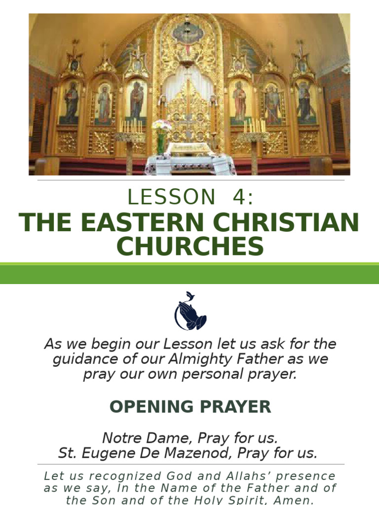 The Eastern Christian Churches | PDF