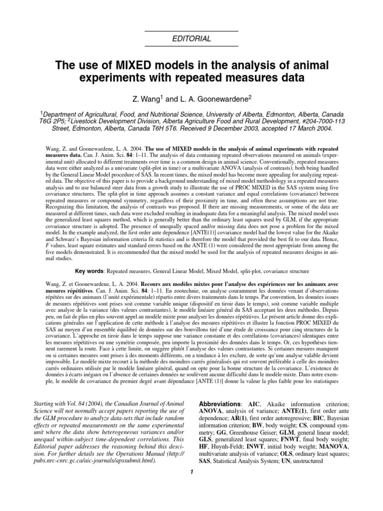 Jurnal anova mix model | PDF
