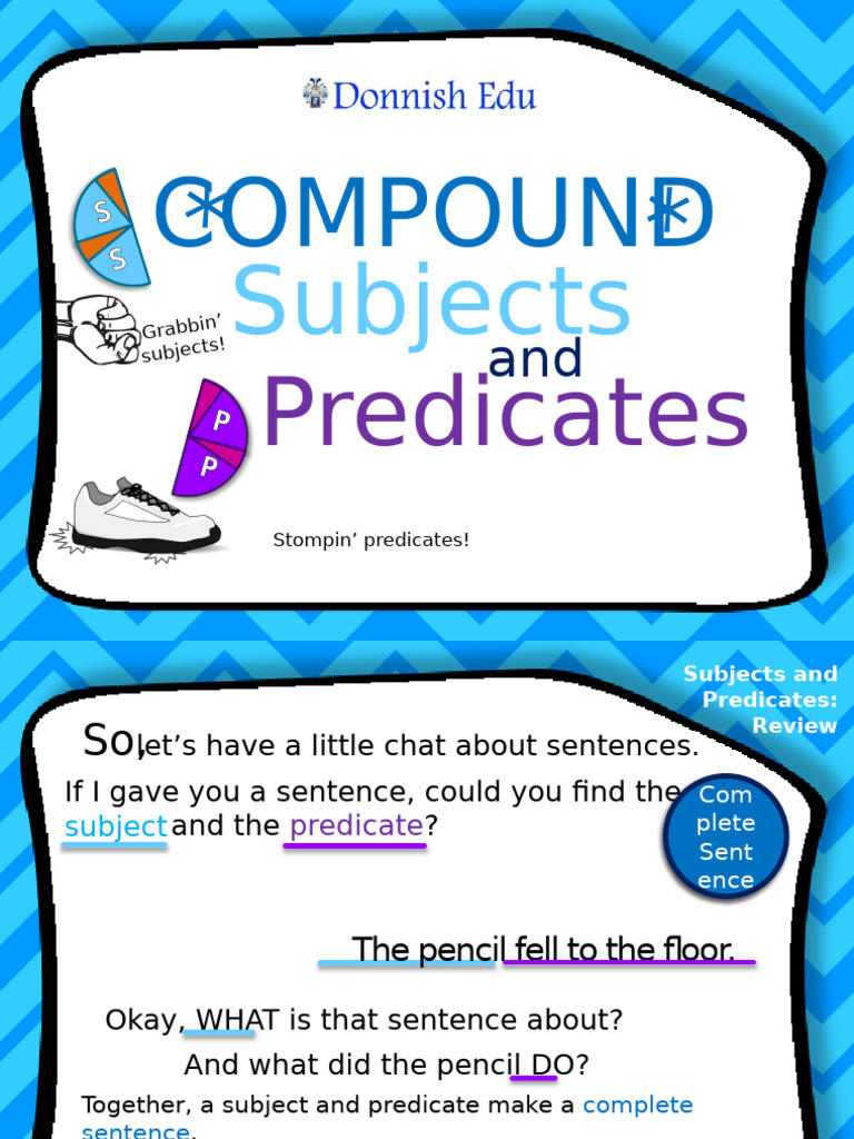 Compound Subjects and Predicates | PDF