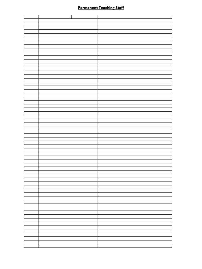 Final Teaching Faculty List | PDF