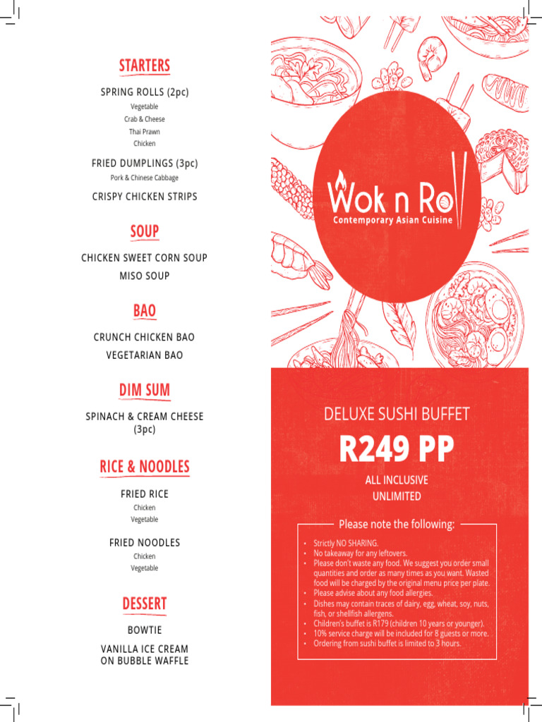 Buffet Menu Irene 2024 V5 | PDF