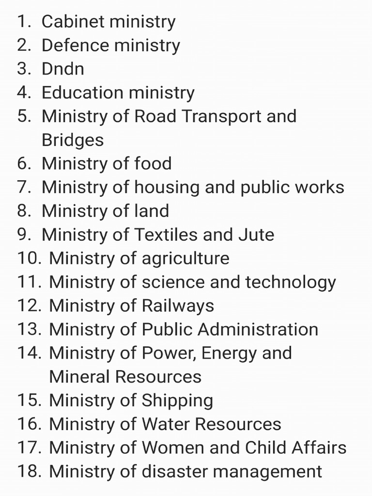 Name of Ministry | PDF
