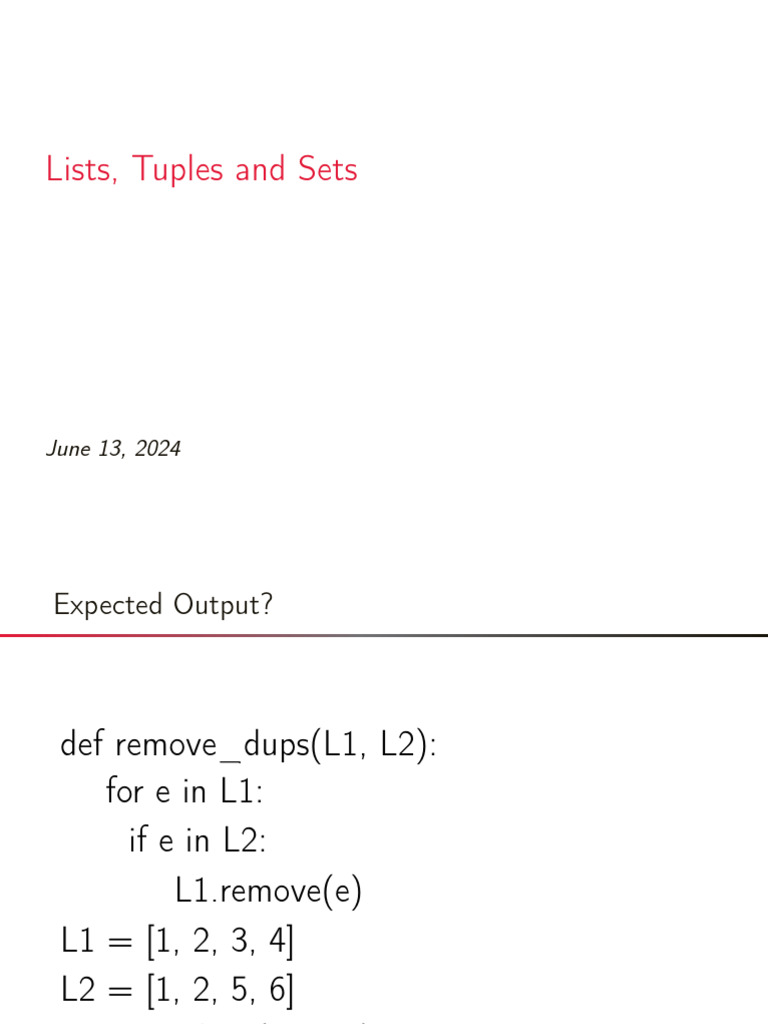Tuples_and_Sets | PDF