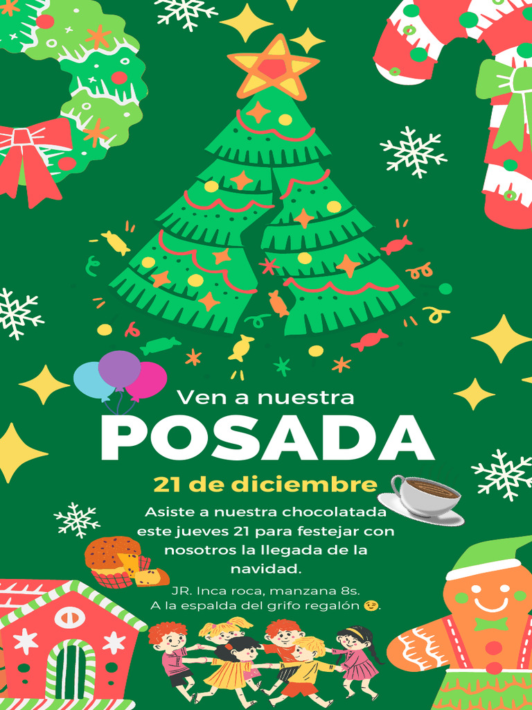 Historia de Instagram Posada Navideña Ilustrada Animada Verde - 20231220 - 141314 - 0000 | PDF