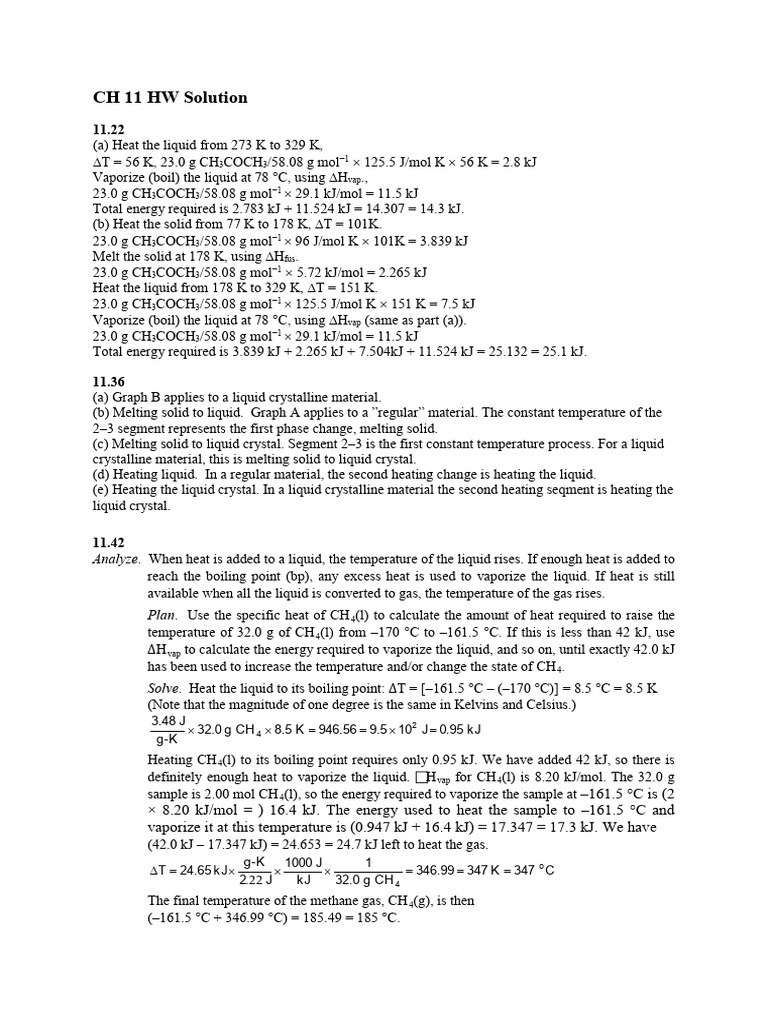 CH 11 HW Solution | PDF