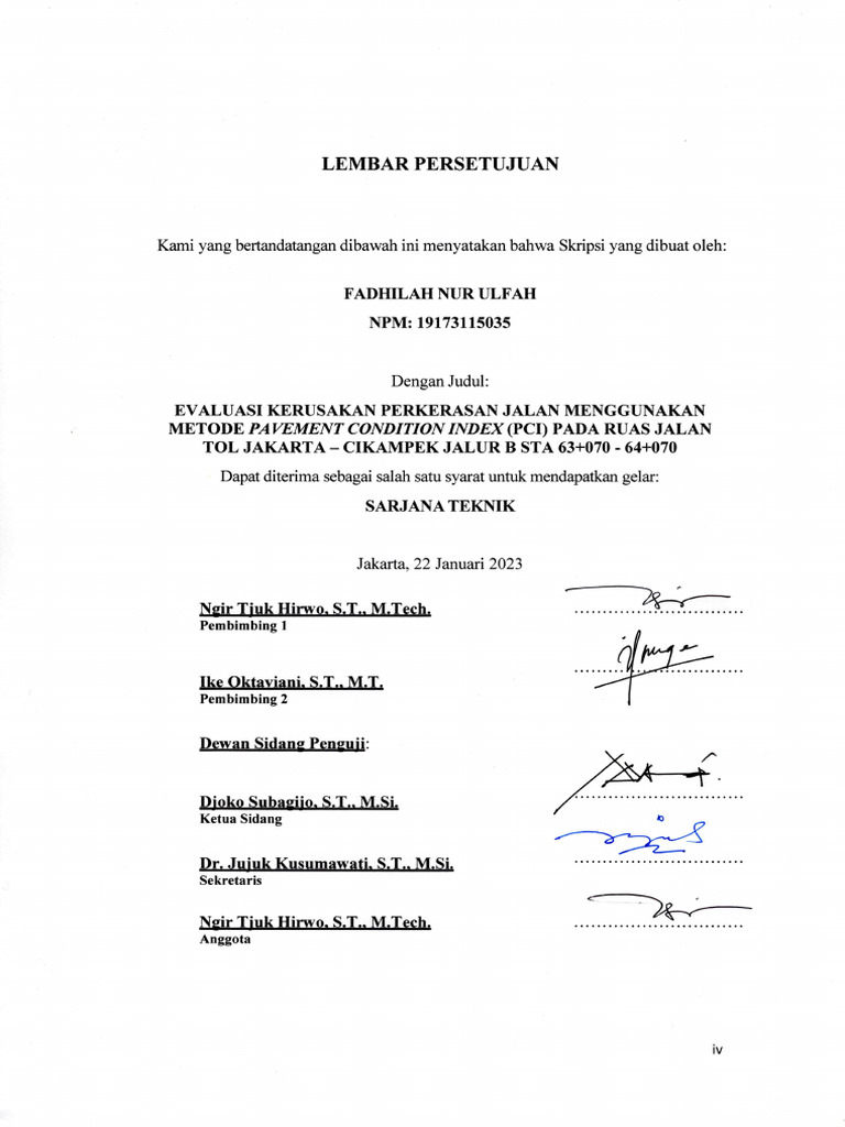 Lembar Persetujuan | PDF