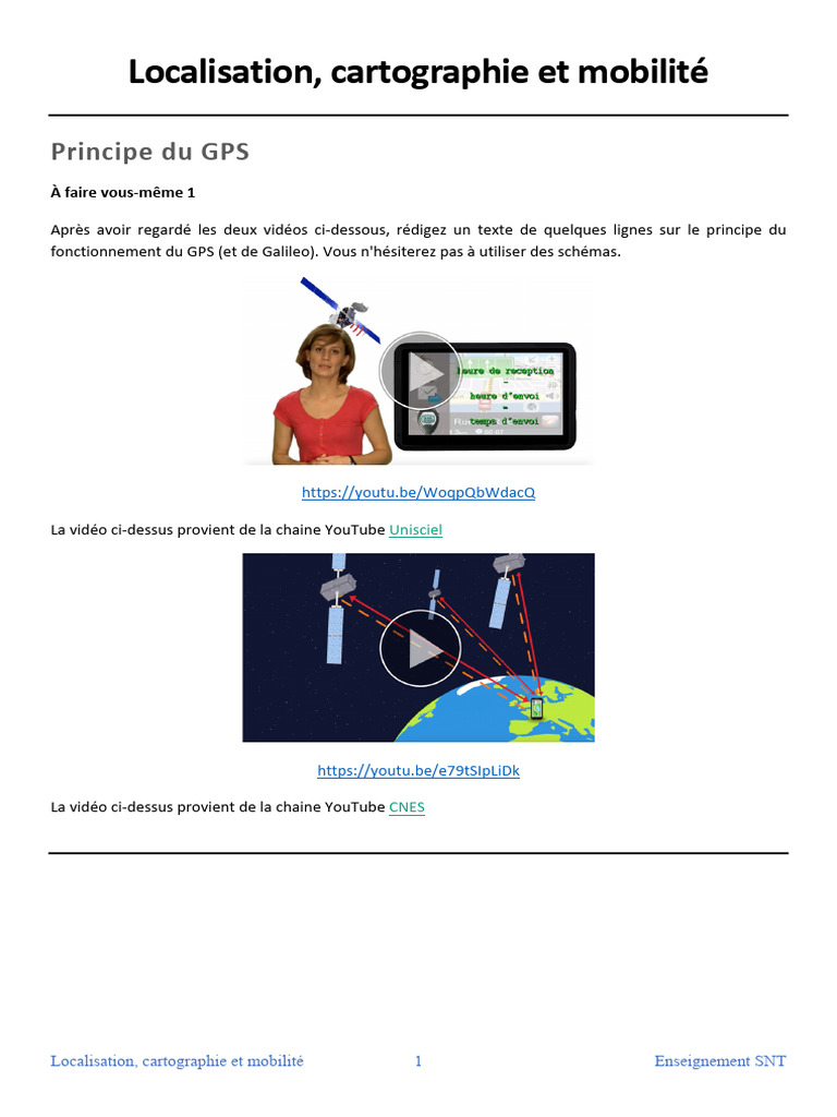Localisation, Cartographie Et Mobilité | PDF