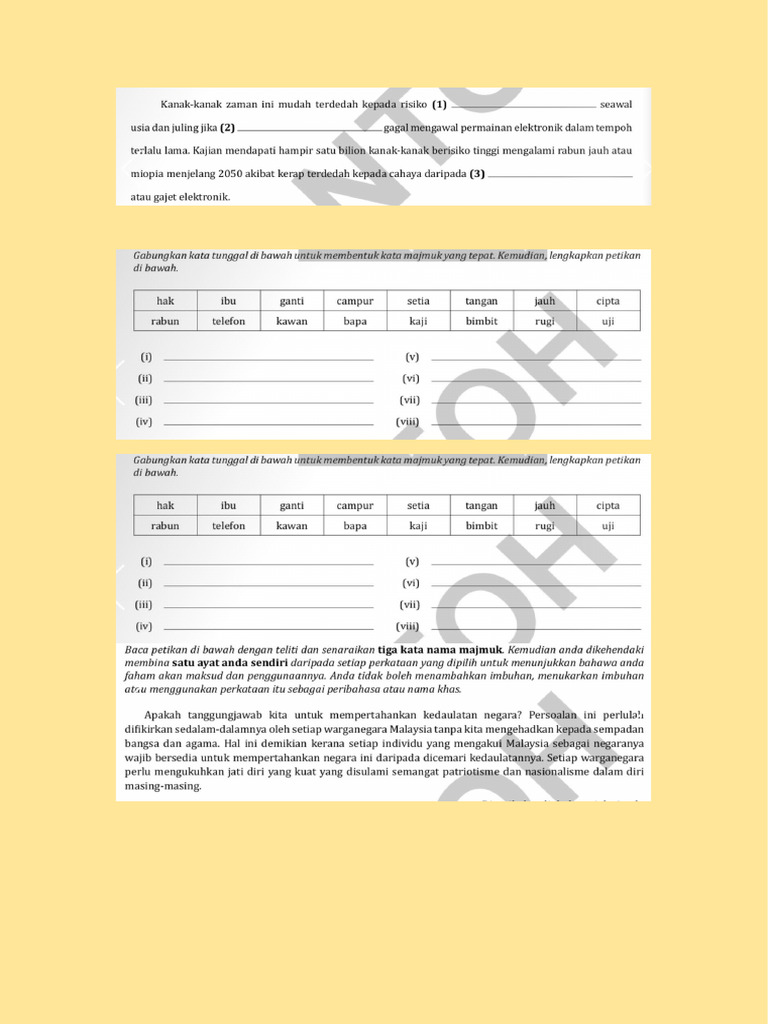 Bm-Morfologi 23 WPS | PDF