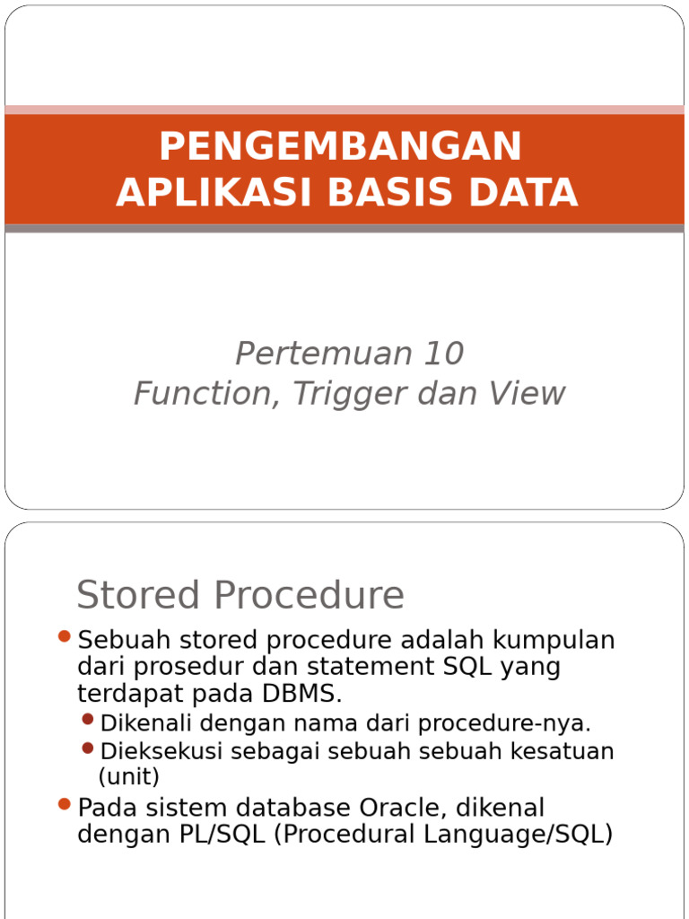 Fungsi-View Dan Trigger SQL | PDF