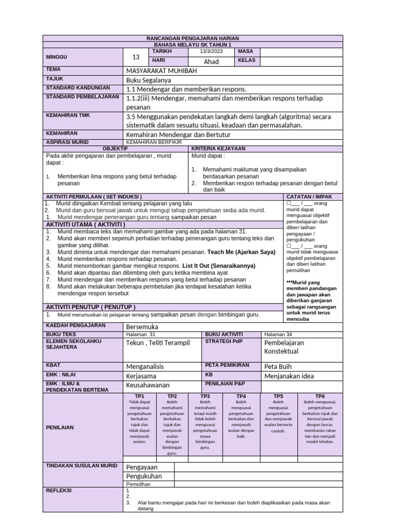 M13 Unit 5 (Tolong-Menolong) | PDF