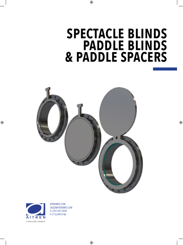 Aitken Catalog Spectacle Blinds Paddle Blinds Paddle Spacers - Mobile | PDF