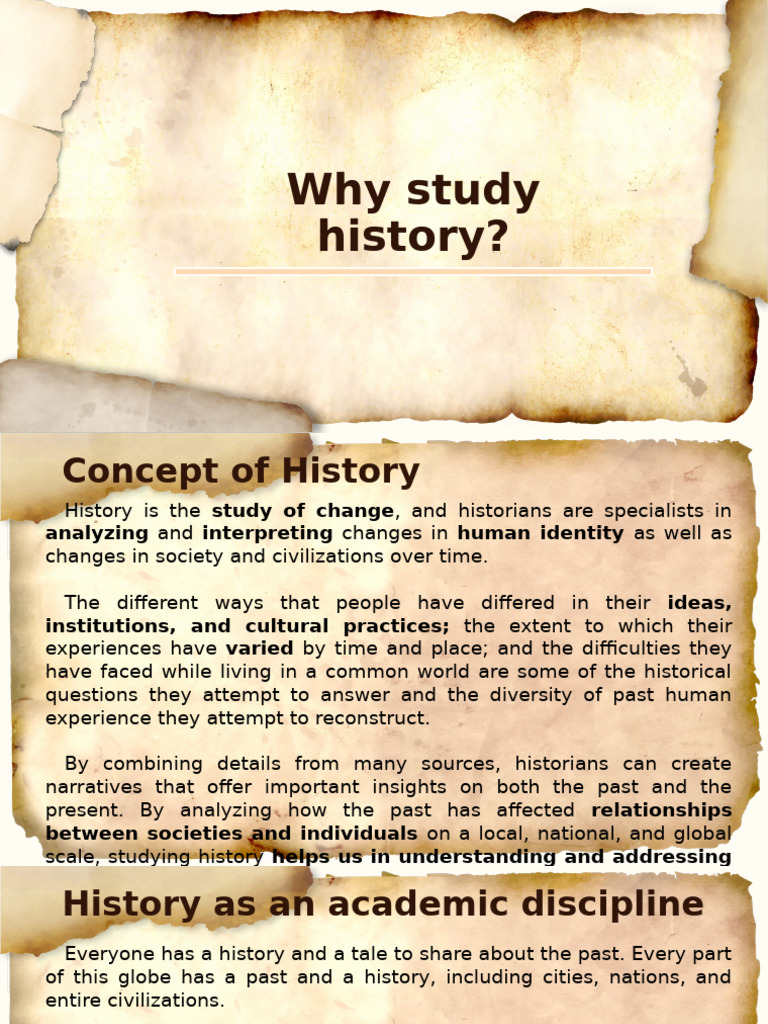 Relevance of studying history | PDF