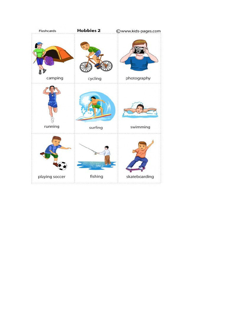 Flashcard Hobbies | PDF