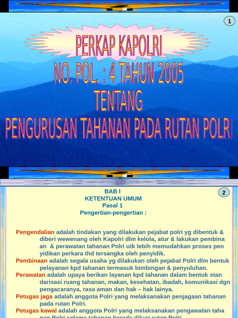 Perkap No. 4 TH 2005 | PDF