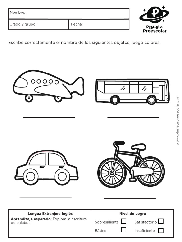 Los Transportes en Inglés | PDF