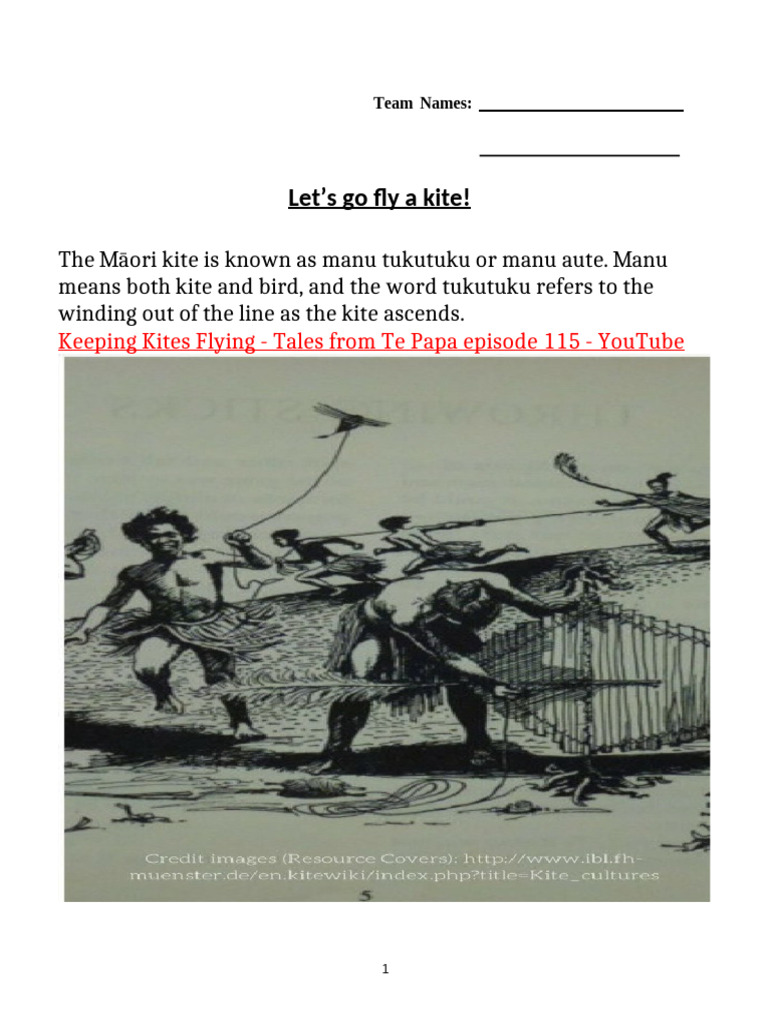 Matariki - Kite Project Instructions | PDF | Business | Home & Garden