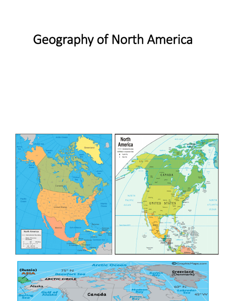 North America Geography Overview | PDF | North America | Travel