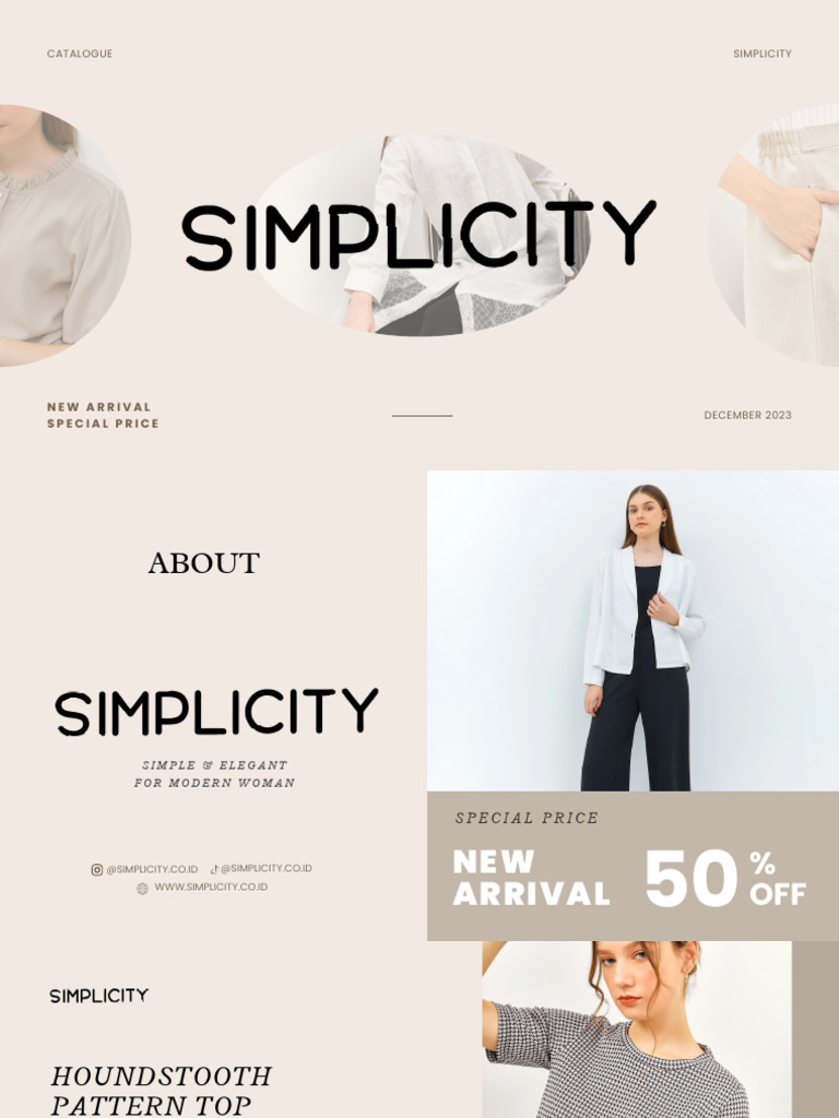 SIMPLICITY Catalog Bdgshockingsale | PDF