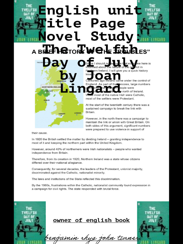 Title Page For 12th Day July | PDF