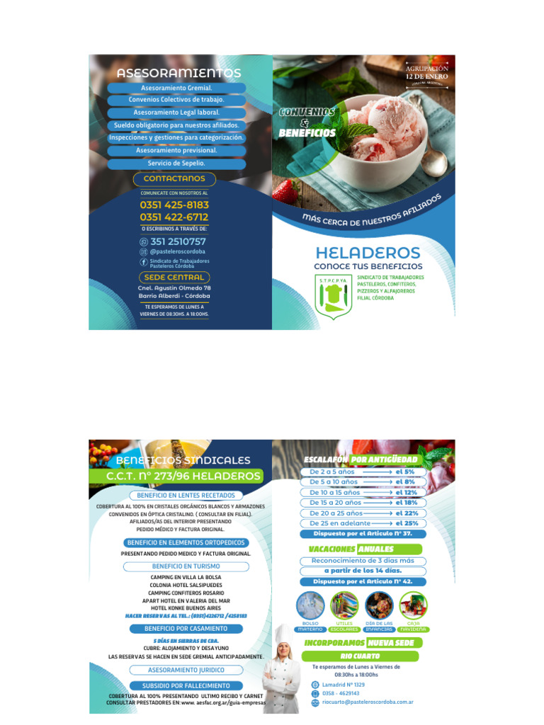 BENEFICIOS Heladeros | PDF