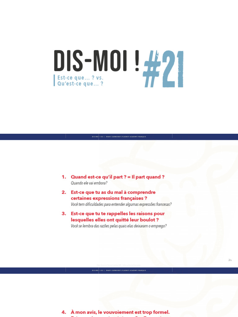 #21 Dis-Moi PDF | PDF