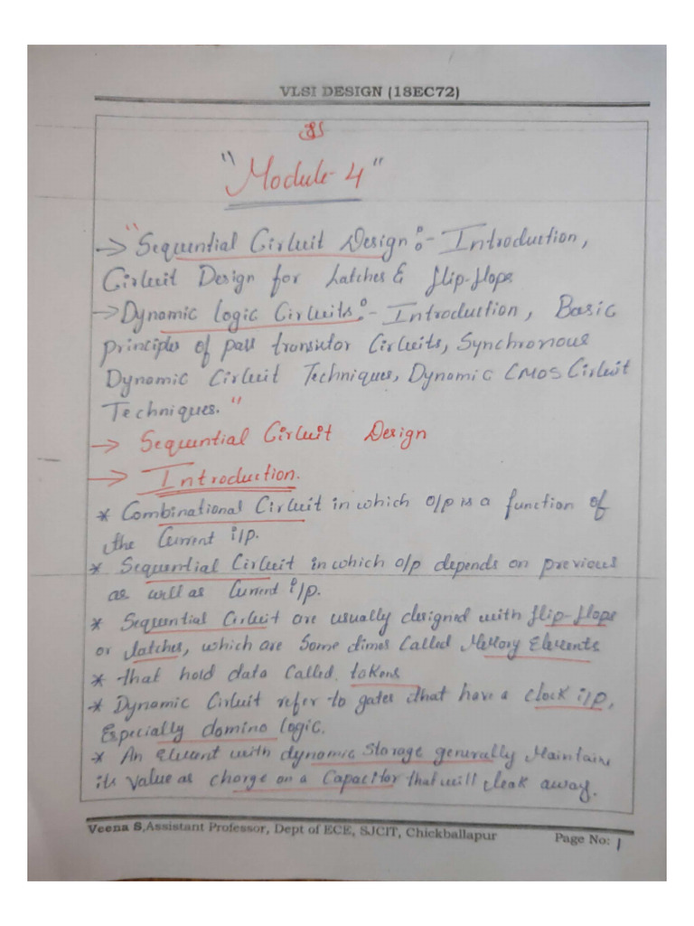 VLSI 4 th module (1) | PDF