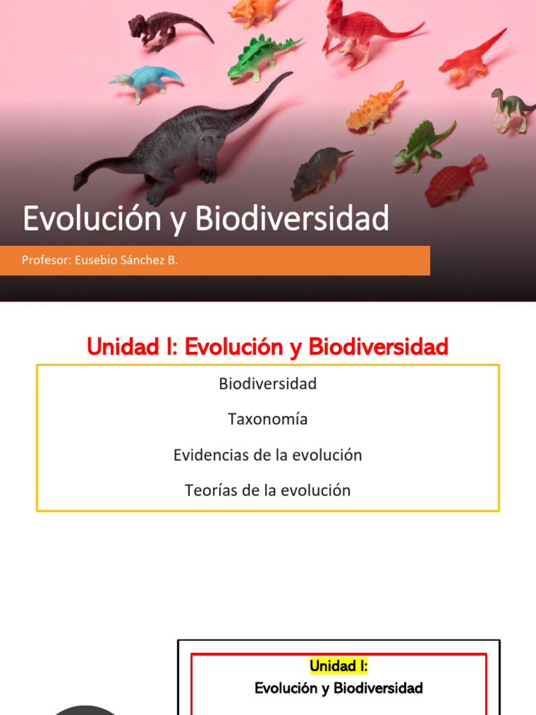 Evolución y Taxonomía Biológica | PDF | Biodiversidad | Evolución