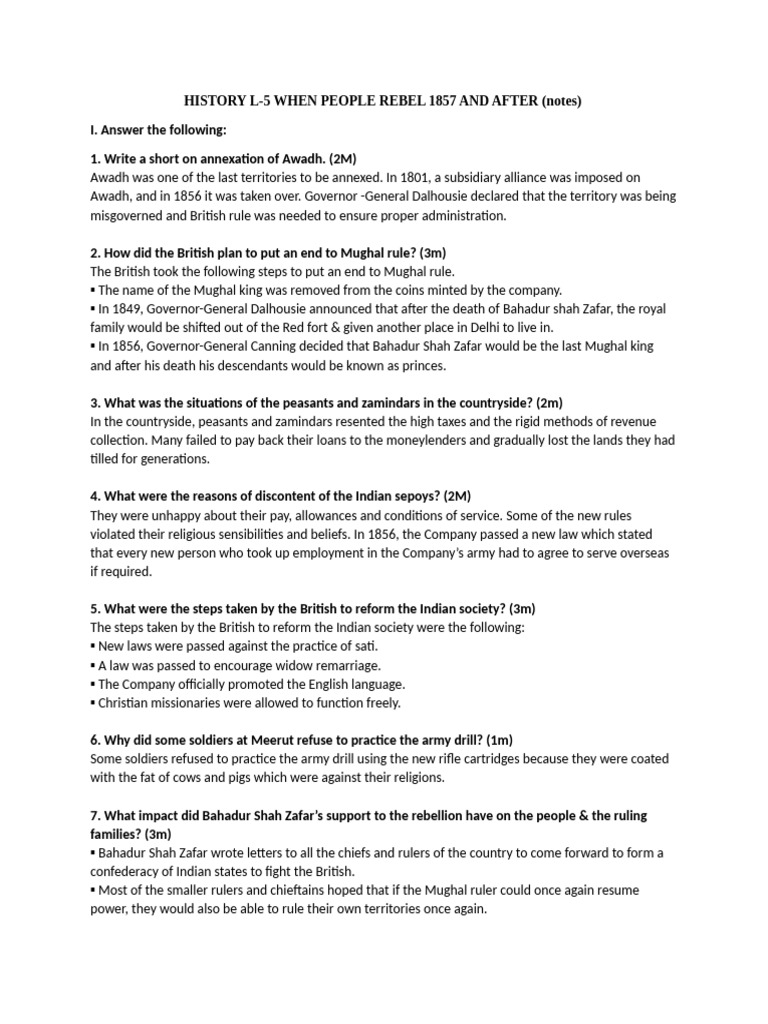 When People Rebel. (Notes) | PDF