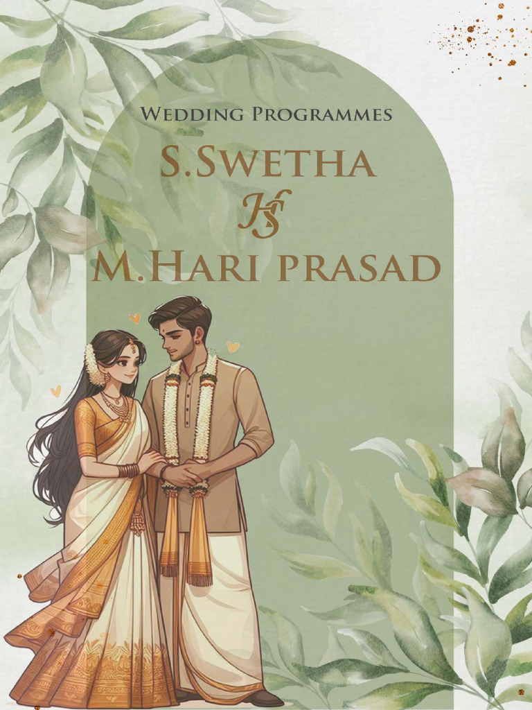 Swetha & Hari Prasad Wedding Invitation | PDF