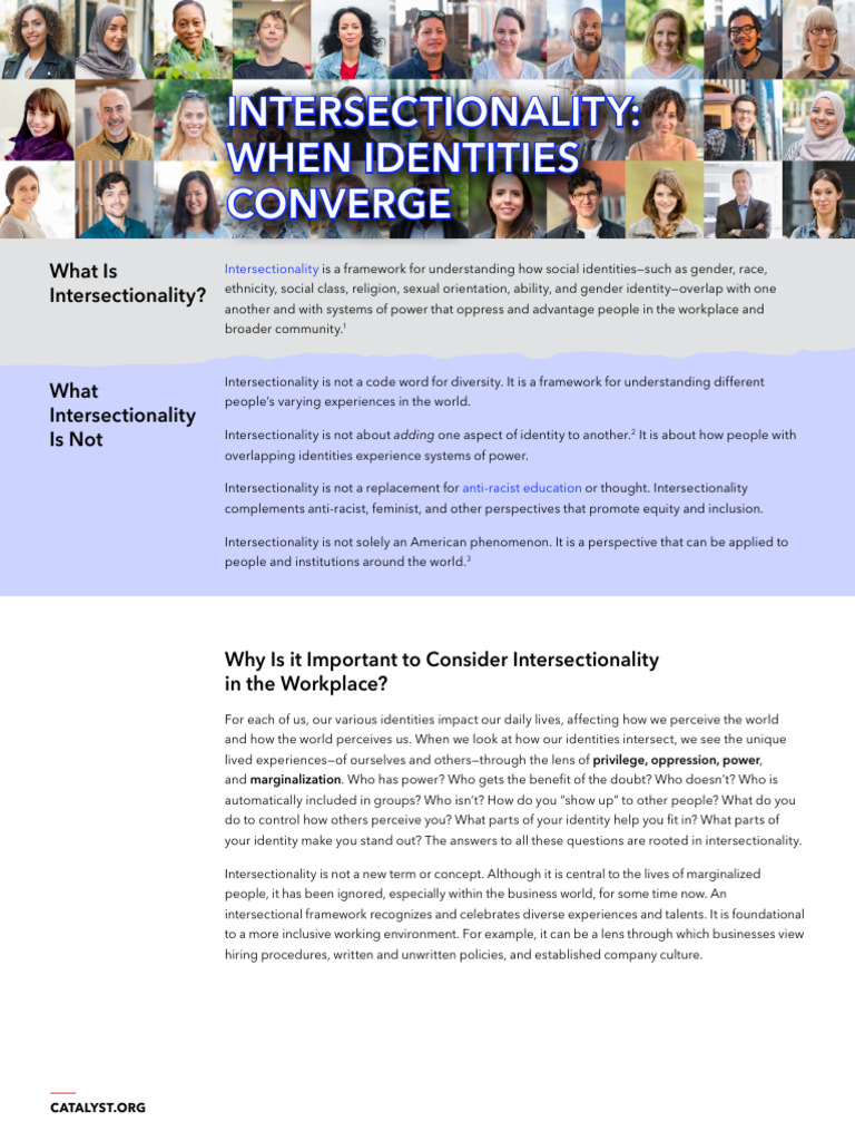 Intersectionality - When Identities Converge | PDF