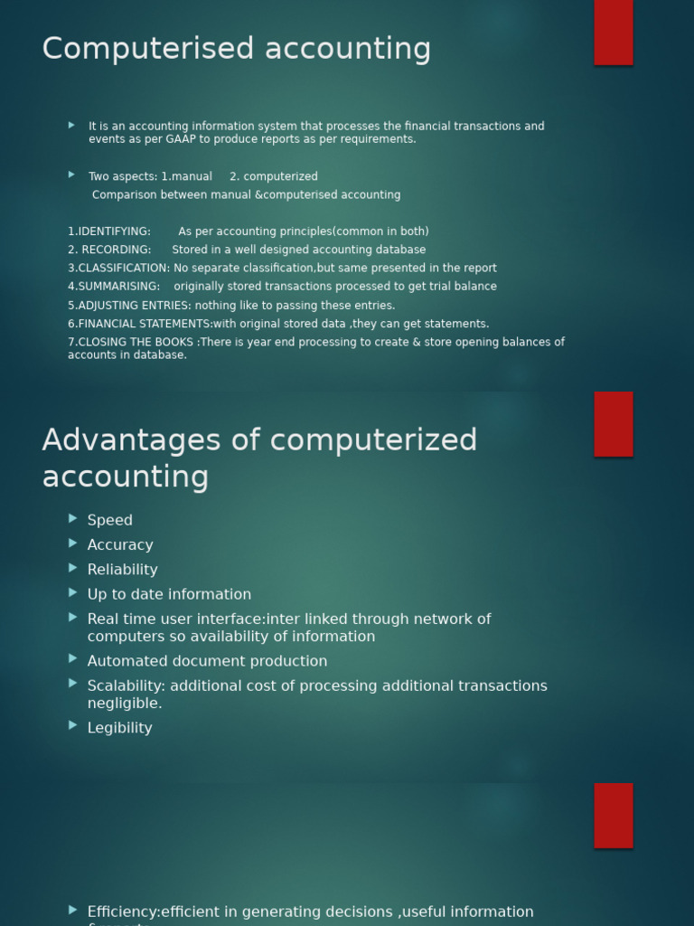 Computerised Accounting | PDF