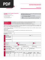 Motor Proposal Form EDITABLE V2 | PDF | Vehicle Insurance | Insurance