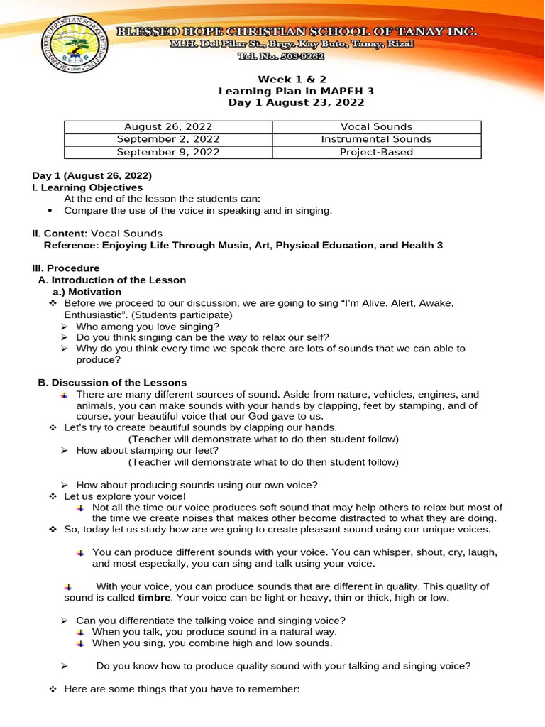 Week 1 Lesson 1 | PDF