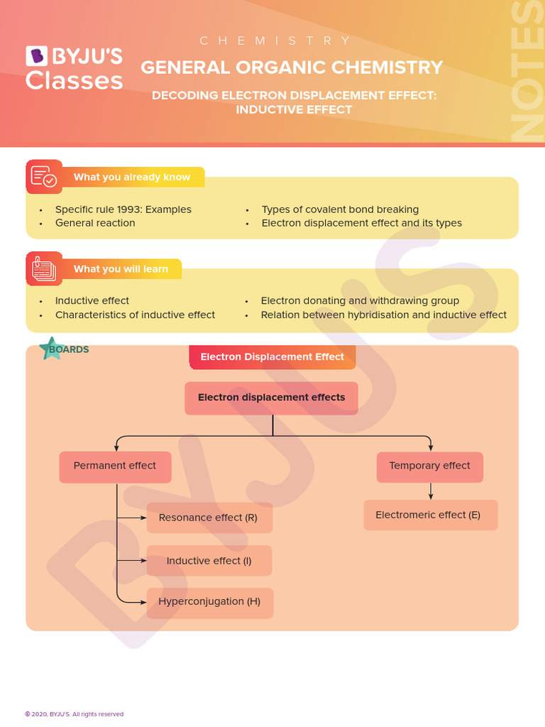 Decoding Electron Displacement Effect - Inductive Effect | PDF