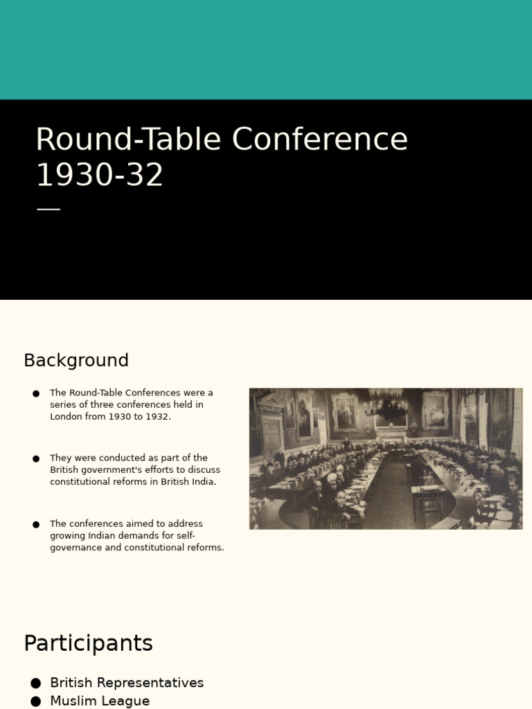 Round-Table Conference 1930-32 | PDF