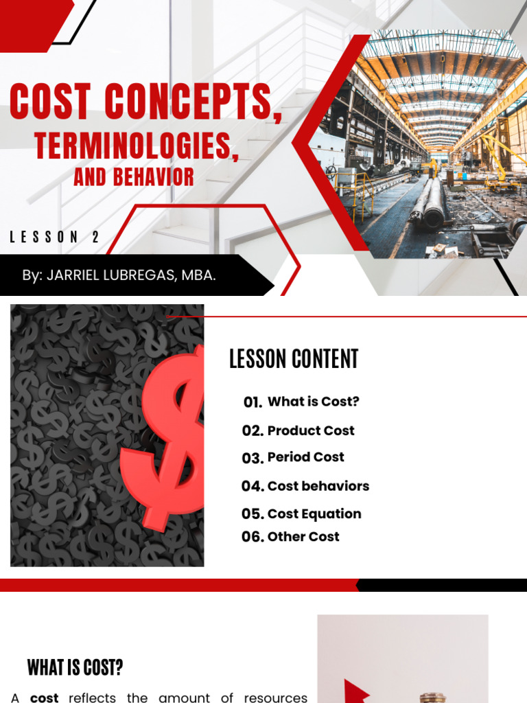 Cost-Concepts-Terminologies-and-Behavior.-PPT | PDF