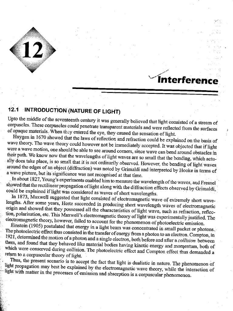 Chapter 12 - Interference | PDF