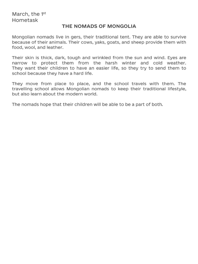 The Nomads of Mongolia | PDF