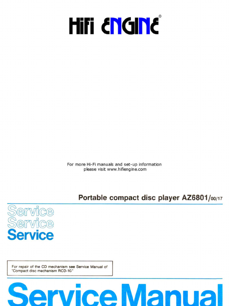 Philips Az6801 | PDF