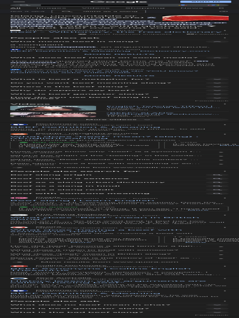 Beef As A Slang - Google Search | PDF | Semantics | Games & Activities