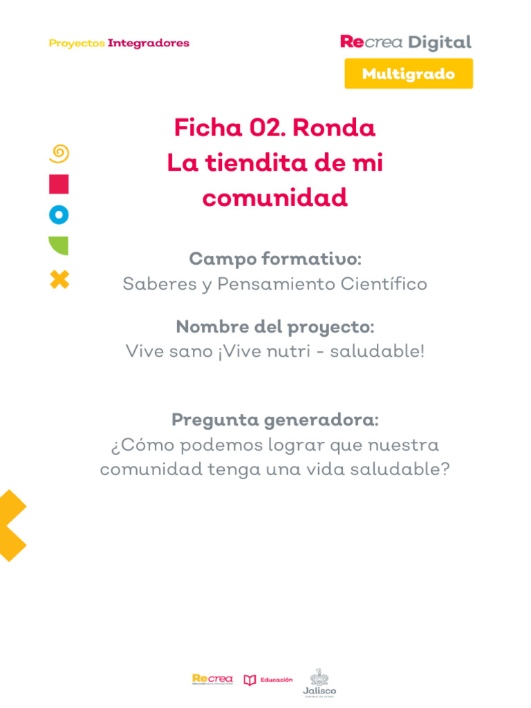 Ficha 02. Ronda La Tiendita de Mi Comunidad: Saberes y Pensamiento Científico | PDF