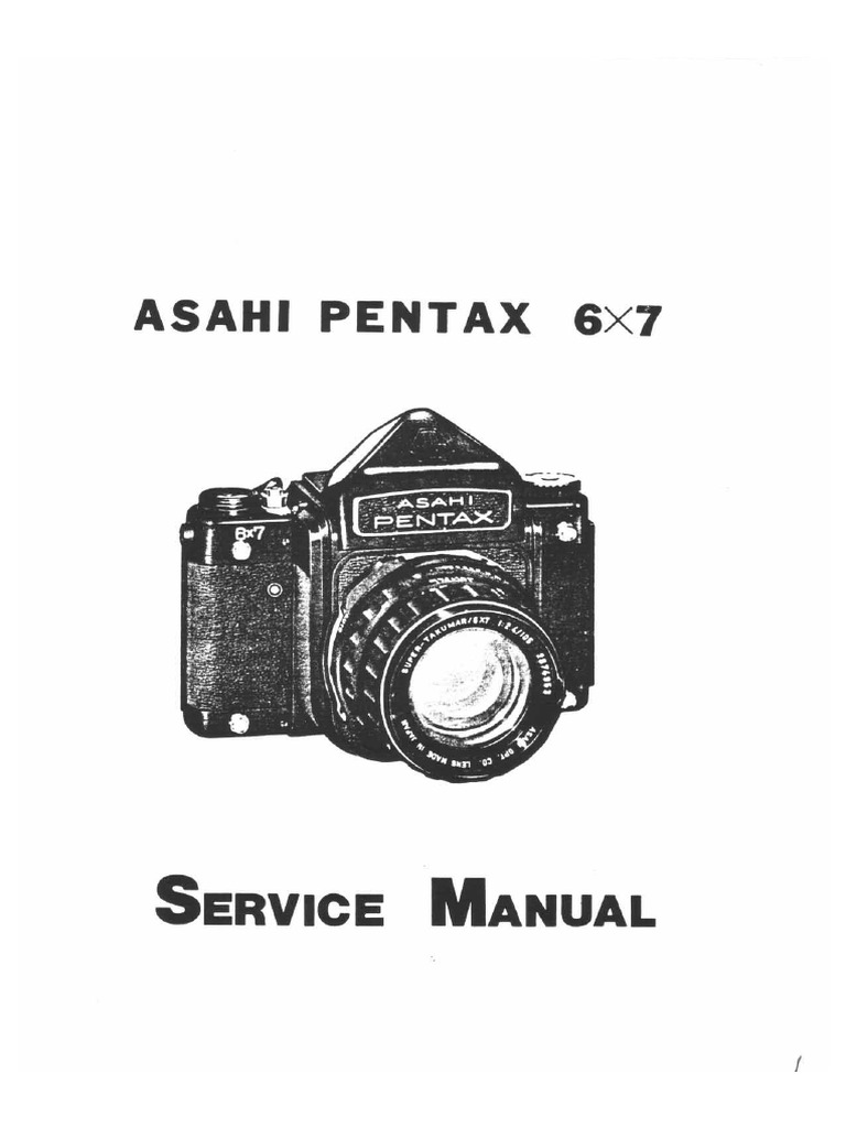 Pentax 6X7 Service Manual | PDF