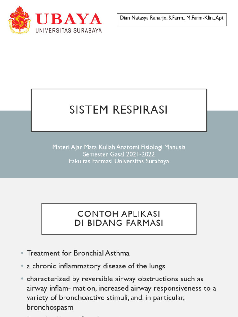 2021 Sistem Respirasi | PDF