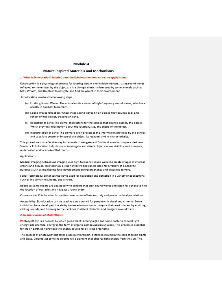 Module 04 Bio. | PDF