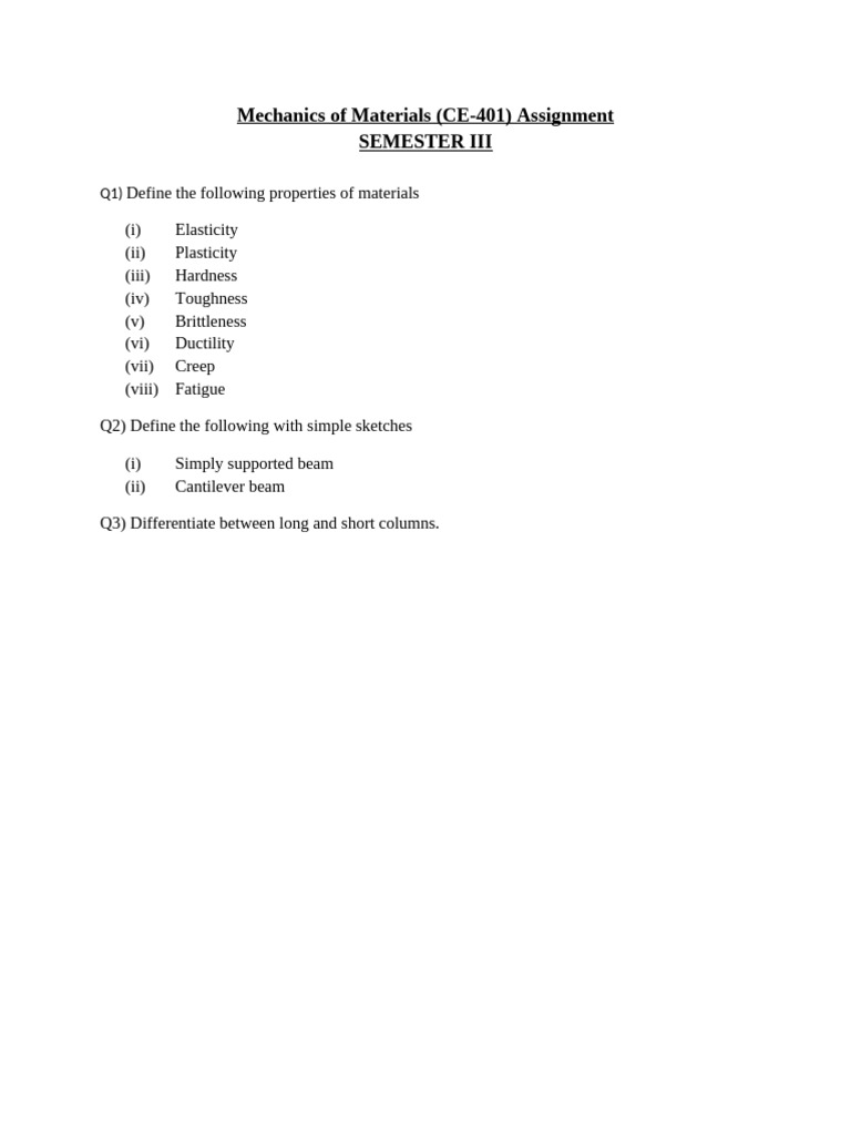 MOM Assignment | PDF