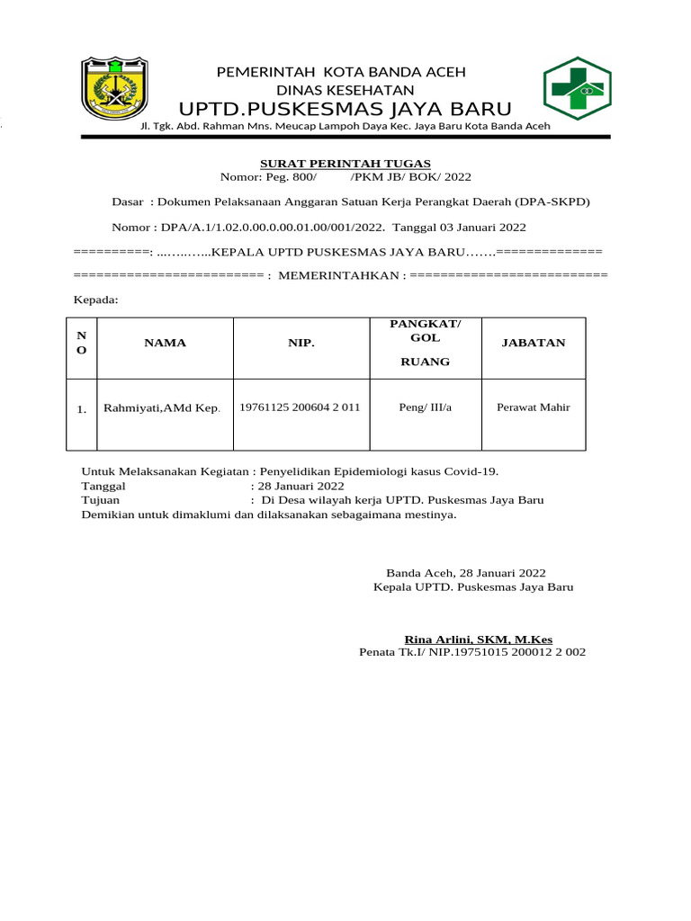 SPT, Lap, Dokumen PE Covid 2022 | PDF