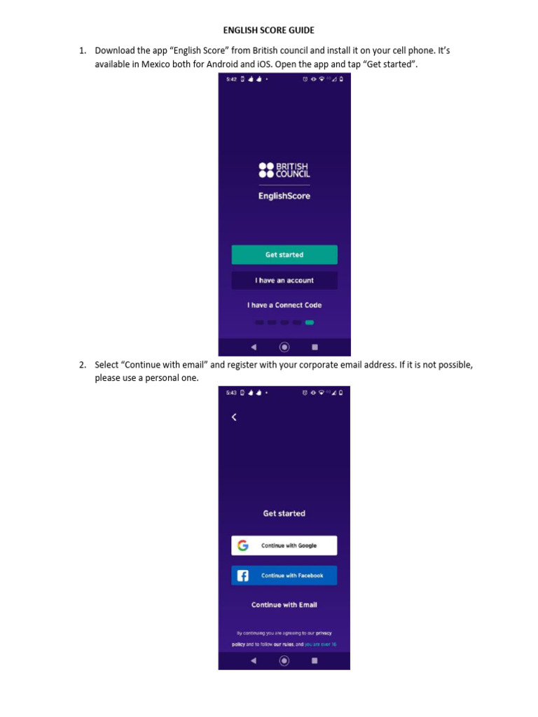 English Score Guide 2024 | PDF