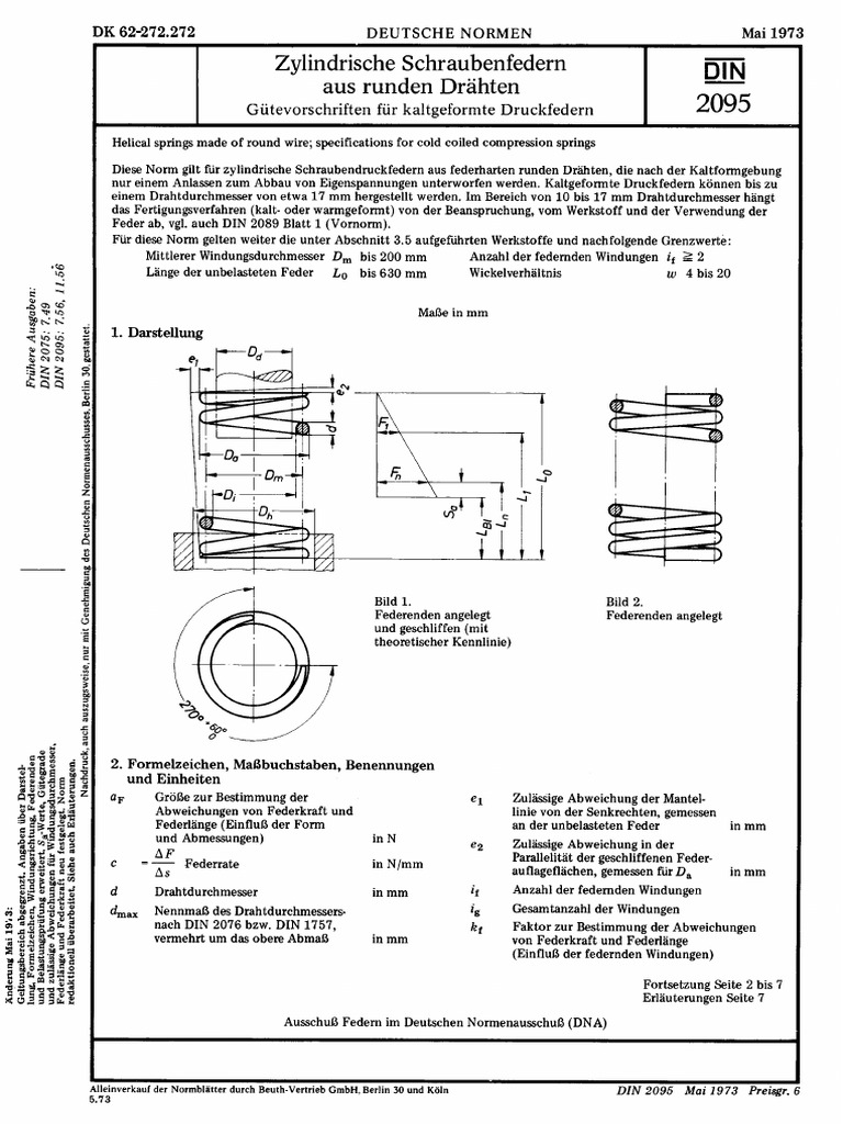 Din 2095 05.1973 | PDF